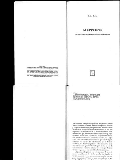 Ramió Extraña Pareja Cap 1 Pdf