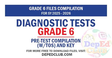 Grade 6 Diagnostic Tests Archives The Deped Teachers Club