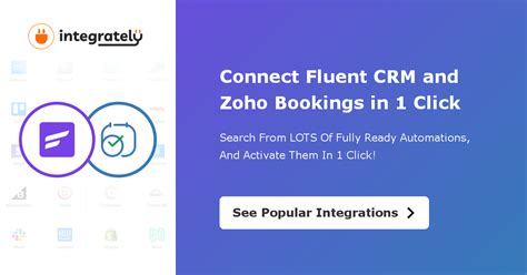How To Integrate Fluent CRM Zoho Bookings 1 Click Integration