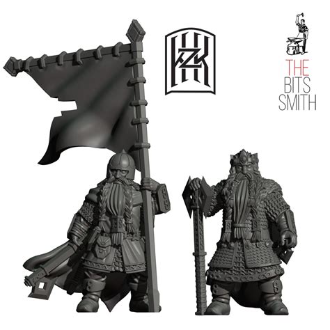 The Bits Smith Dwarf King With Banner