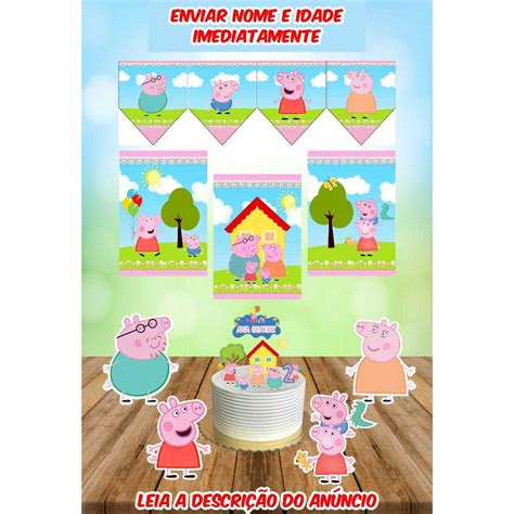 Kit Festa Peppa Pig Kit S Um Bolinho Peppa Pig Shopee Brasil