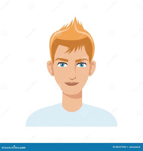 Man Cartoon Icon Stock Illustration Illustration Of Cheerful 88337590