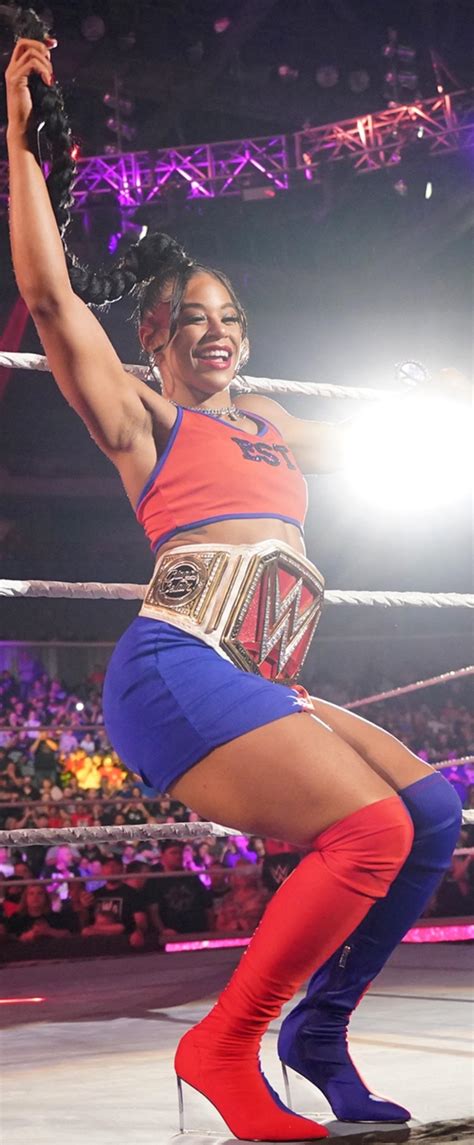 Bianca Belair Looking Sexy In Her Blue Mini Skirt By Dragonmatt600 On