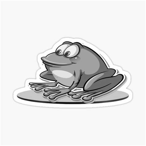Laughing Frog Sticker For Sale By Tophia Redbubble