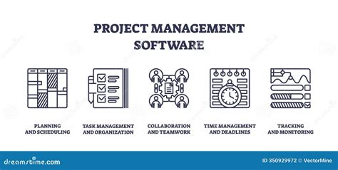 Outline Collaboration Vector Icon Isolated Black Simple Line Element Illustration From Strategy