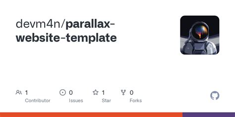 Github Devm4nparallax Website Template