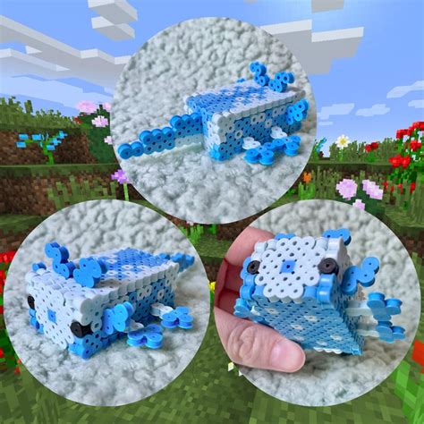 Minecraft Inspired 3d Perler Bead Figured Small Animal Etsy