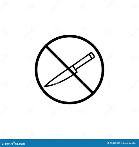No Sharp Object Sign Stock Illustrations 52 No Sharp Object Sign