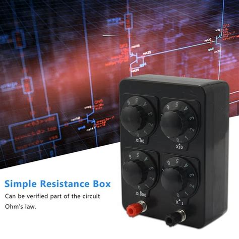 qilidiba variable decade resistor 0 9999 ohm simple resistance box