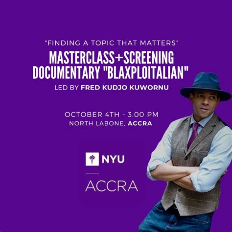 Fred Kudjo Kuwornu On Linkedin As Partially New Yorker And Ghanaian I