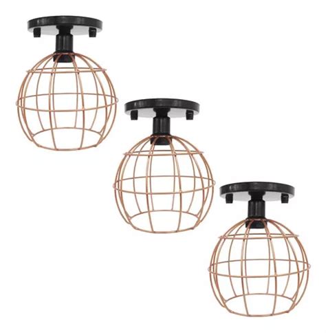 Lámpara globo de techo Agp Ilumini Globo color negro cobre rose gold MercadoLibre