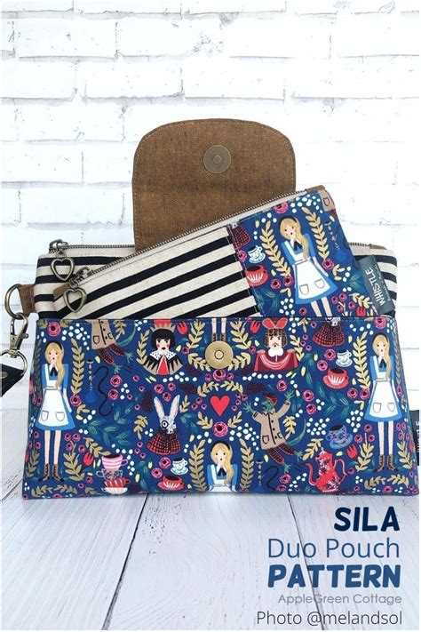 Flat Bottom Zipper Pouch Pattern The Sila Bag By Applegreen Cottage