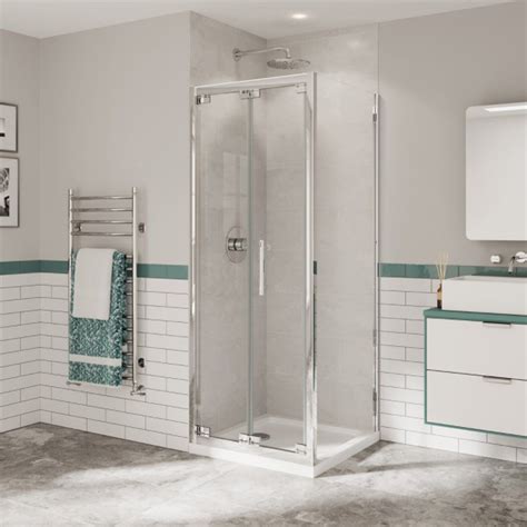 Coram Optima 6 3 Sided Shower Enclosure 900mm Bifold Door And 900mm