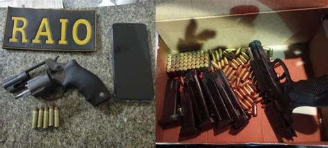 Polícia Militar Prende Em Flagrante Dois Suspeitos E Apreende Armas De