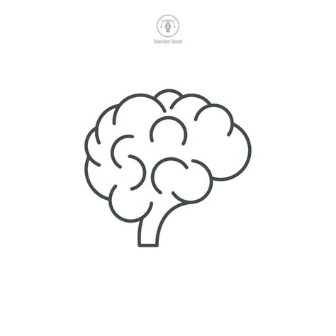 Human Brain Icon Symbol Template For Graphic And Web Design Collection