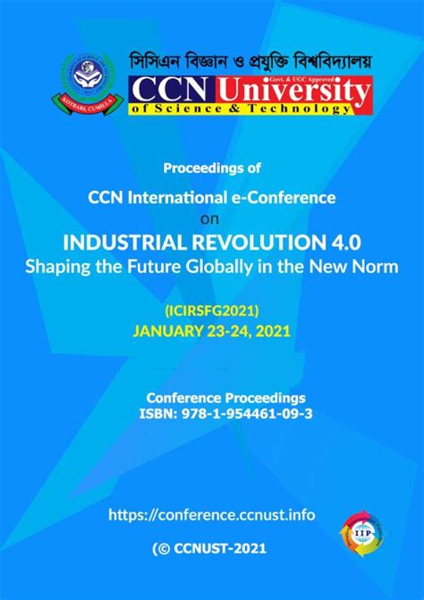 Ccn Ust Presents International E Conference Industrial Revolution 40
