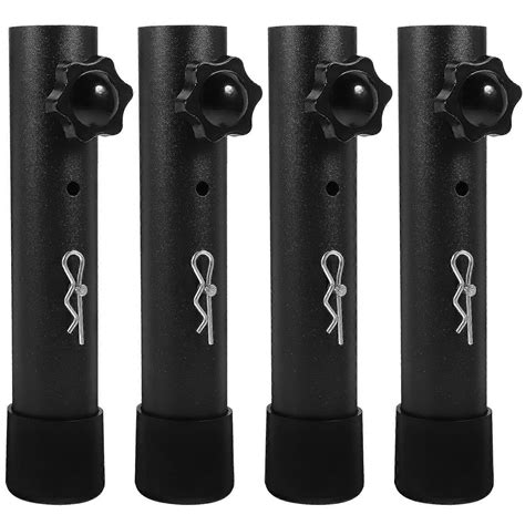 4pcs Table Risers Table Height Extender Table Leg Extenders Metal Table