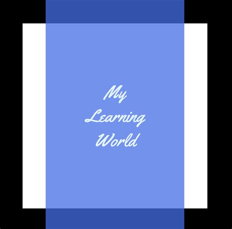 Higher Classes My Learning World