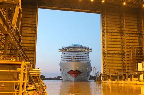 Aida Neubau Verlässt Am Wochenende Das Baudock Der Meyer Werft