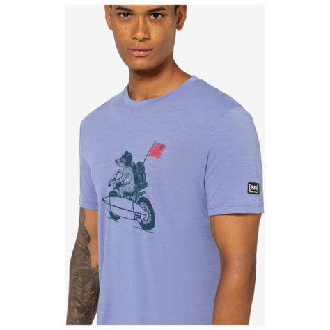 Super Natural Naked Bear Tee Merinoshirt Herren Versandkostenfrei