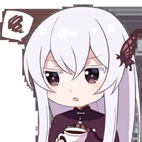 Echidna Rezero Otakuzdream — Telegram Stickers Pack