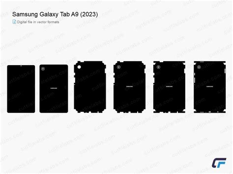 Samsung Galaxy Tab A9 2023 Cut File Template Cutfilelabs