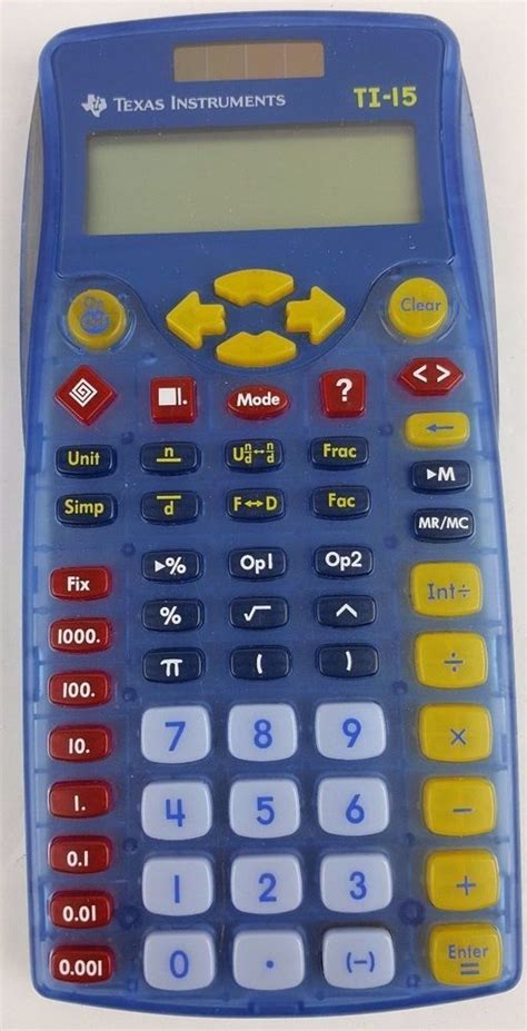 Texas Instruments Ti 15 Scientific Calculator For Sale Online Ebay