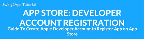 App Store Apple Developer Account Registration Support