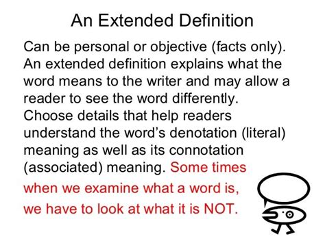 Writing An Extended Definition 2010