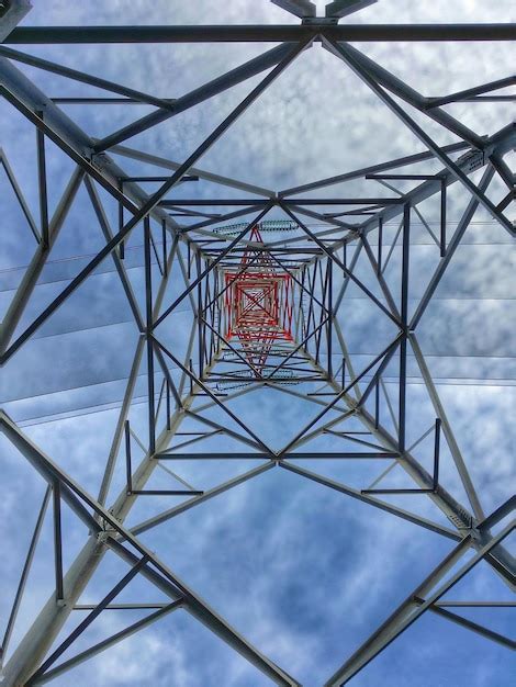 Premium Photo Close Up Low Angle View Of Grid Structure