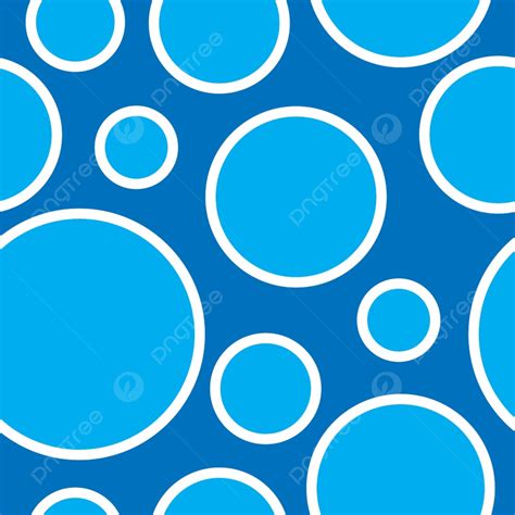 Seamless Pattern With Blue Bubbles Background Blue Trendy Clean