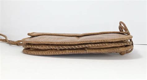 Real Full Body Python Snakeskin Leather Tan Cross Shoulder Etsy