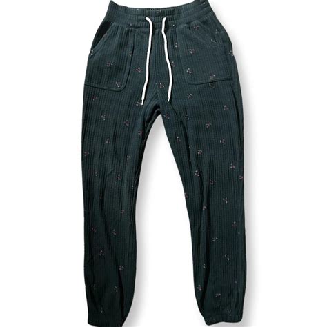 Golly Hicks Green With Red Roses Pajama Sweat Pants Depop Golly Hicks Green With Red Roses Pajama Sweat Pants Depop