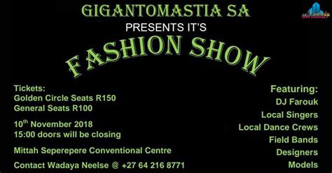 Gigantomastia Sa Charity Fashion Show • Kimberley Portal