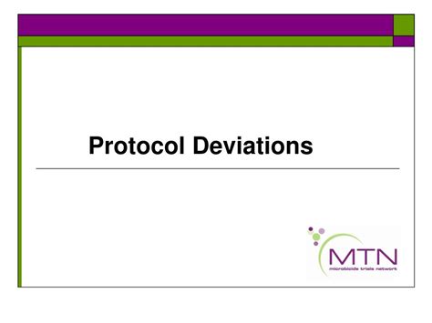 Ppt Protocol Deviations Powerpoint Presentation Free Download Id2865264