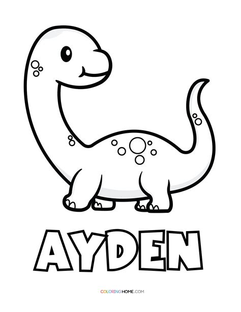 Ayden Name Coloring Pages Coloring Nation