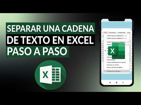 Cómo Dividir o Separar una Cadena de Texto en Excel paso a paso