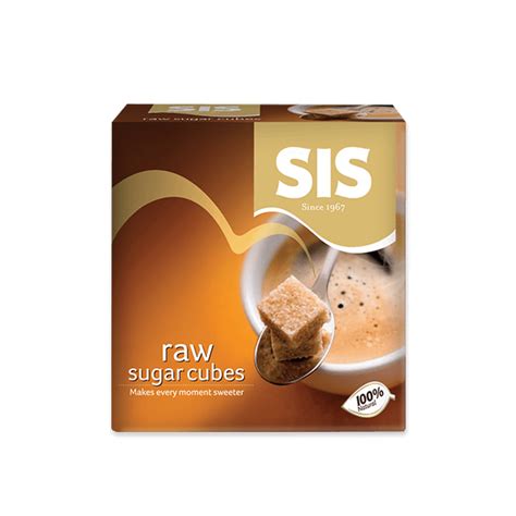 Raw Sugar Cubes Sis Sugar