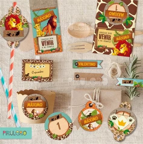 Kit Imprimible El Rey León Candy Bar Cumpleaños En Venta En