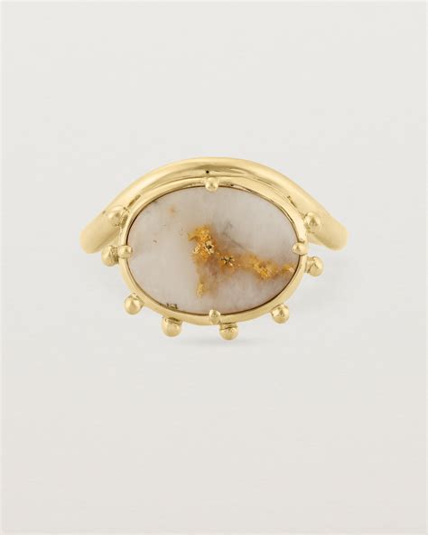 Morning Arrives Again Gold In Quartz Yellow Gold Natalie Marie