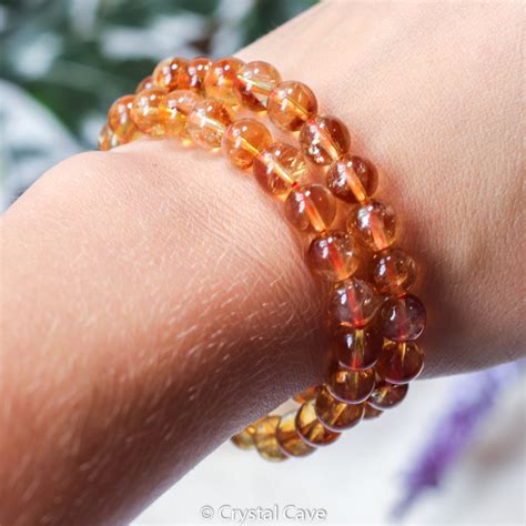 Citrien 8mm Armband Crystal Cave Crystal Cave