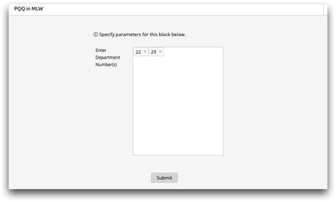 Edit A Parameterized Quick Query In MLW