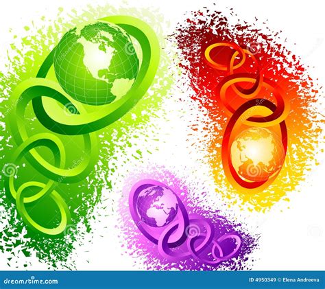 Abstract Design With Globe Stock Vector Illustration Of Europe
