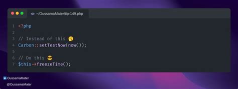 Laravel Tip 💡 Freeze Time Oussama Mater Posted On The Topic Linkedin
