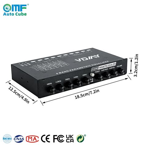 Car Digital Equalizer With Led Best Sell 12v Signal To Noise Ratio 75db Genuine Promotion