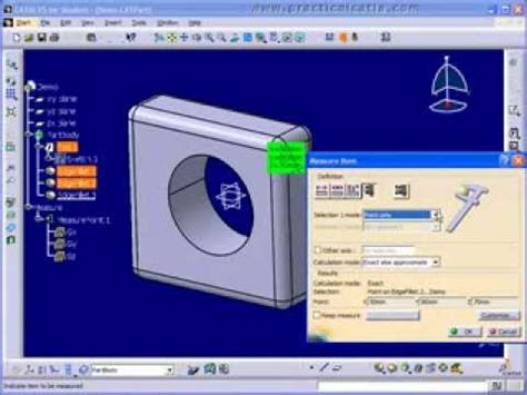 CATIA V5 Tutorial View Measure And Materials Toolbars YouTube