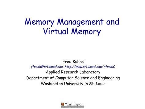 PPT Memory Management And Virtual Memory PowerPoint Presentation Free Download ID