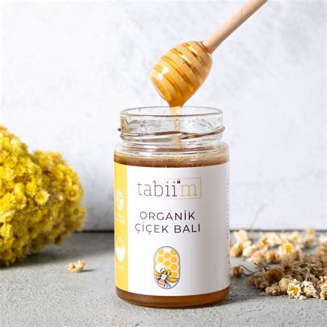 Tabiim Organik Süzme Çiçek Balı Gİmdes Sertifikalı 380 Gr Tabii