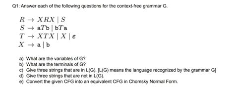 solved q1 answer each of the following questions for the