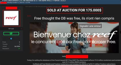 Le Hacker De Free Se Vante Davoir Vendu Les Données De 20 Millions De